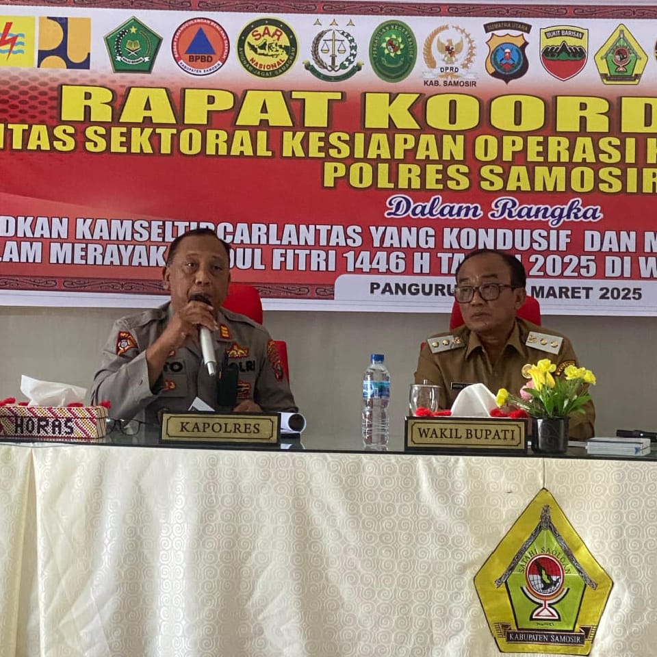 Rakor Operasi Ketupat Toba 2025 di Samosir: Strategi Antisipasi Lonjakan Wisatawan saat Idul ...